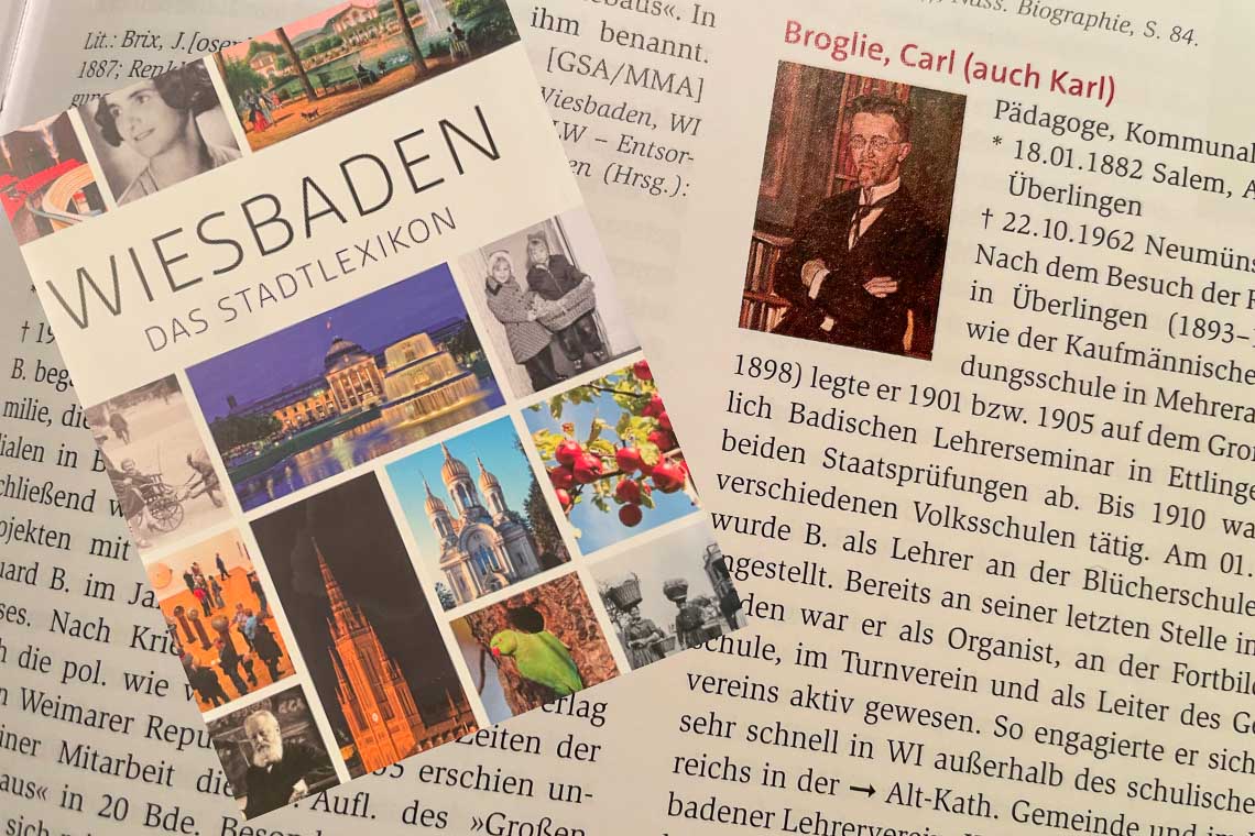 Dr. Thomas Broer erhält Eintrag in das Stadtlexikon Wiesbaden ...